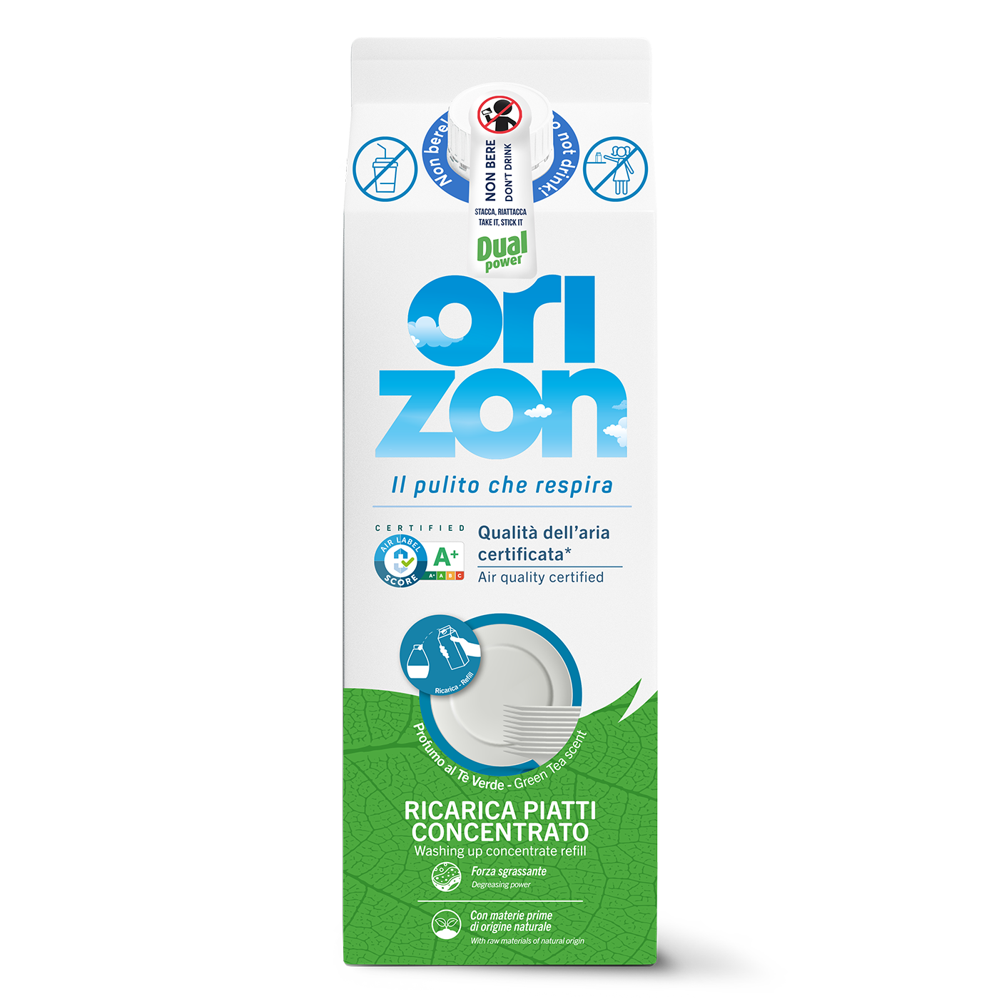 Orizon Washing Up Concentrate Refill - Dual Power