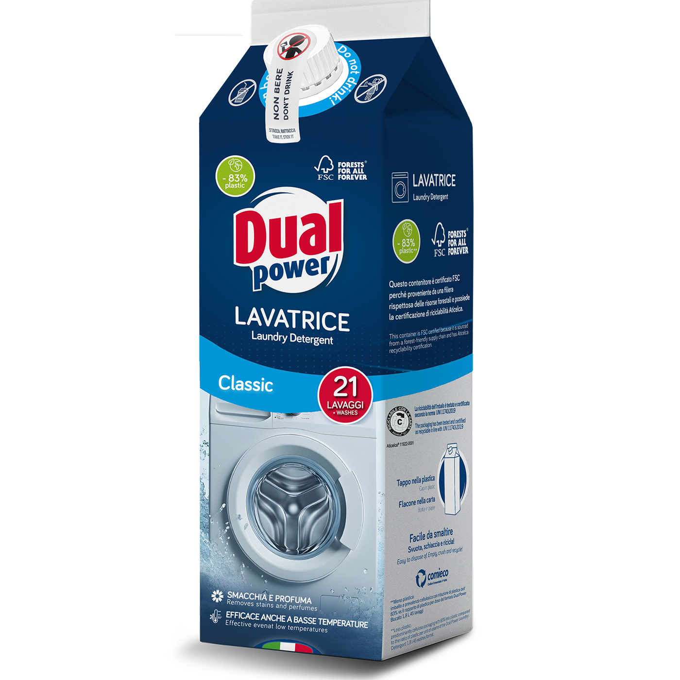Dual Power Classic Laundry Detergent - 840 ml - Dual Power