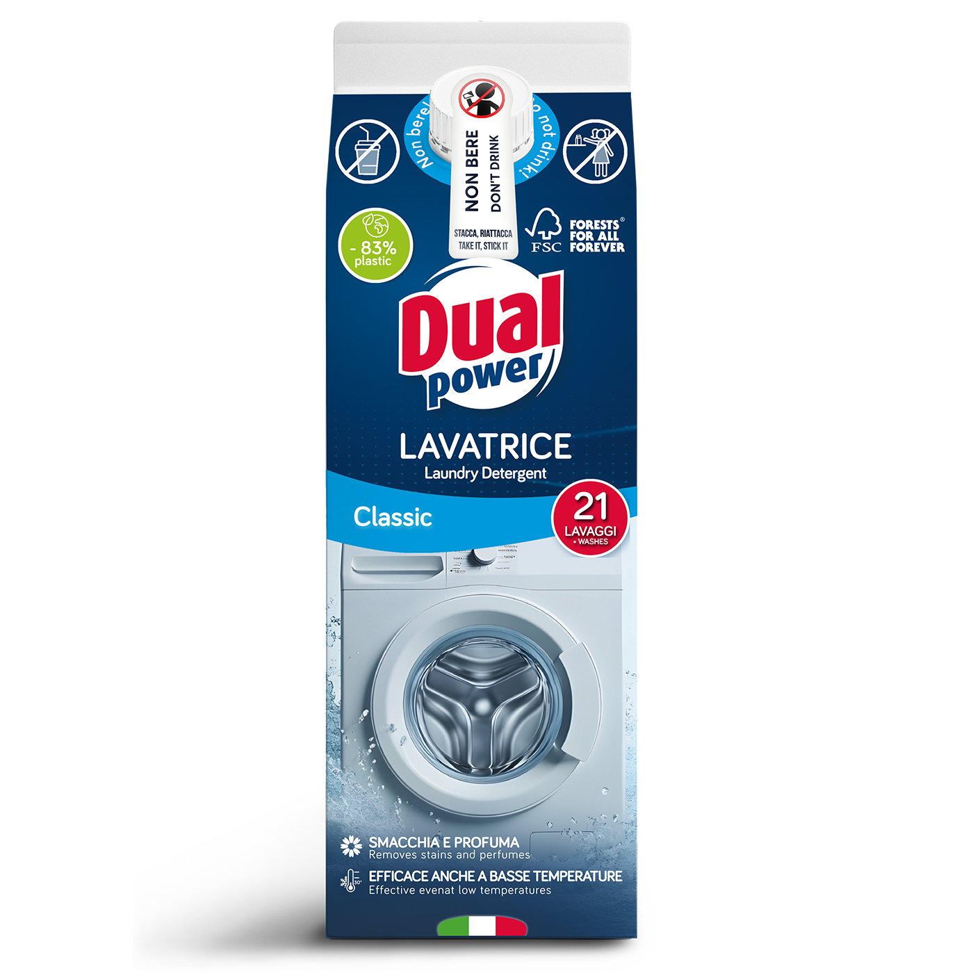 Dual Power Classic Laundry Detergent - 840 ml - Dual Power